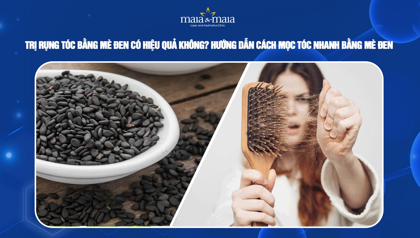 Trị rụng tóc bằng mè đen có hiệu quả không?