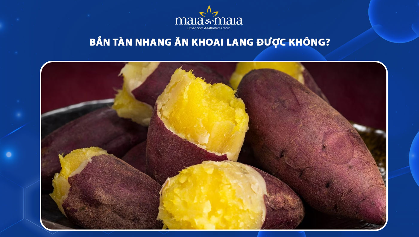 Bắn tàn nhang ăn khoai lang được không?
